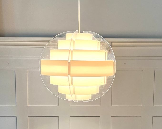 Vintage IKEA Lakene Strips Pendant Light DESIGN Flemming Brylle & Preben Jacobsen, Sweden 2000s ...