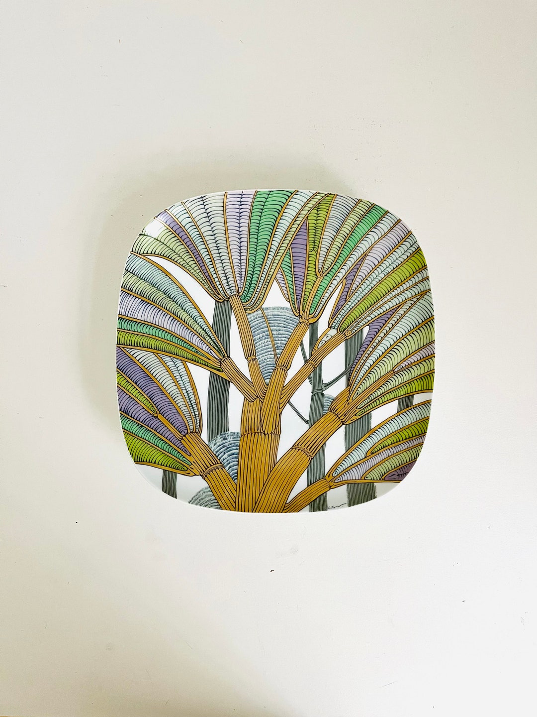 Porcelain Wall Plate From Rosenthal Studio-linie. "palmier D'or" Design ...