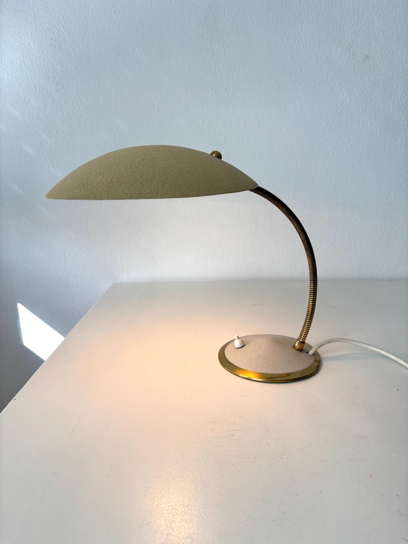 Vintage Cobra Table Lamp by Leclaire & Schäfer 1950s 1960s Mid Century ...