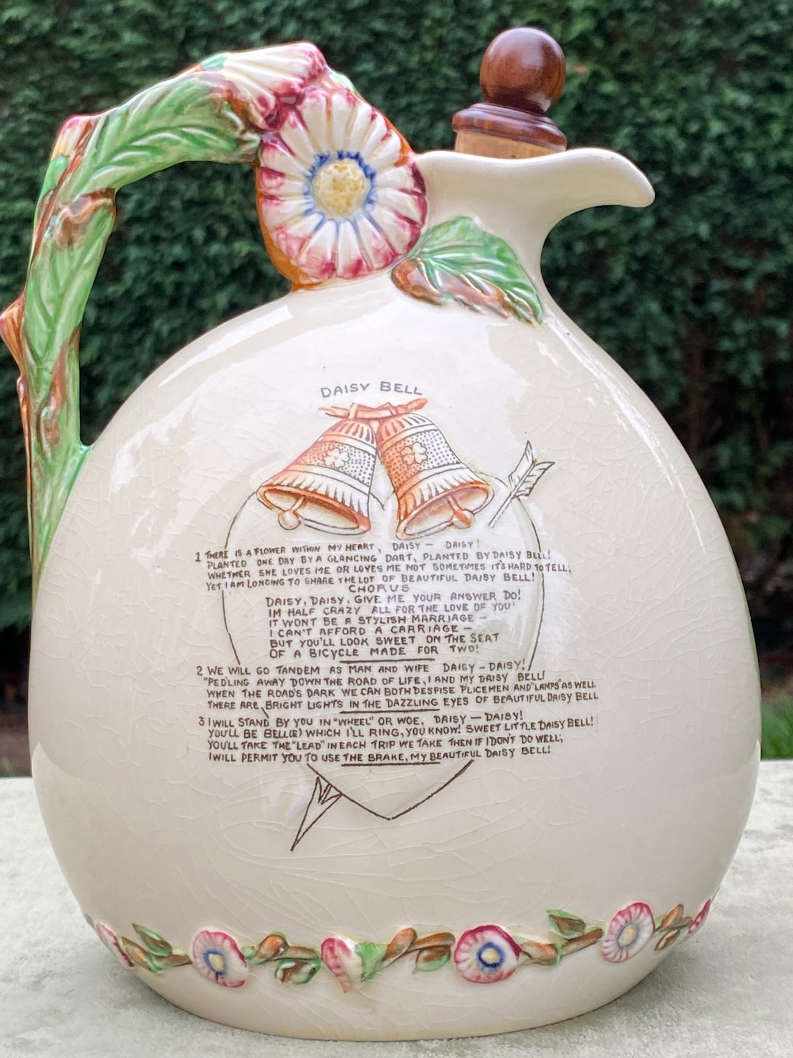Rare Crown Devon Musical Flagon Daisy Bell With Stopper and - Etsy