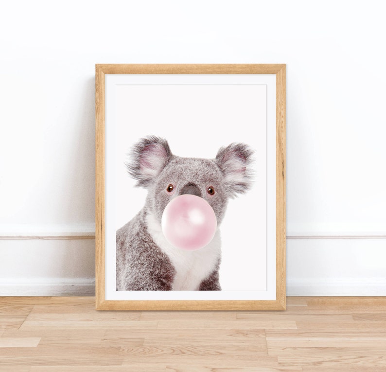 Koala Nursery Print Koala Digital Print Safari Nursery | Etsy