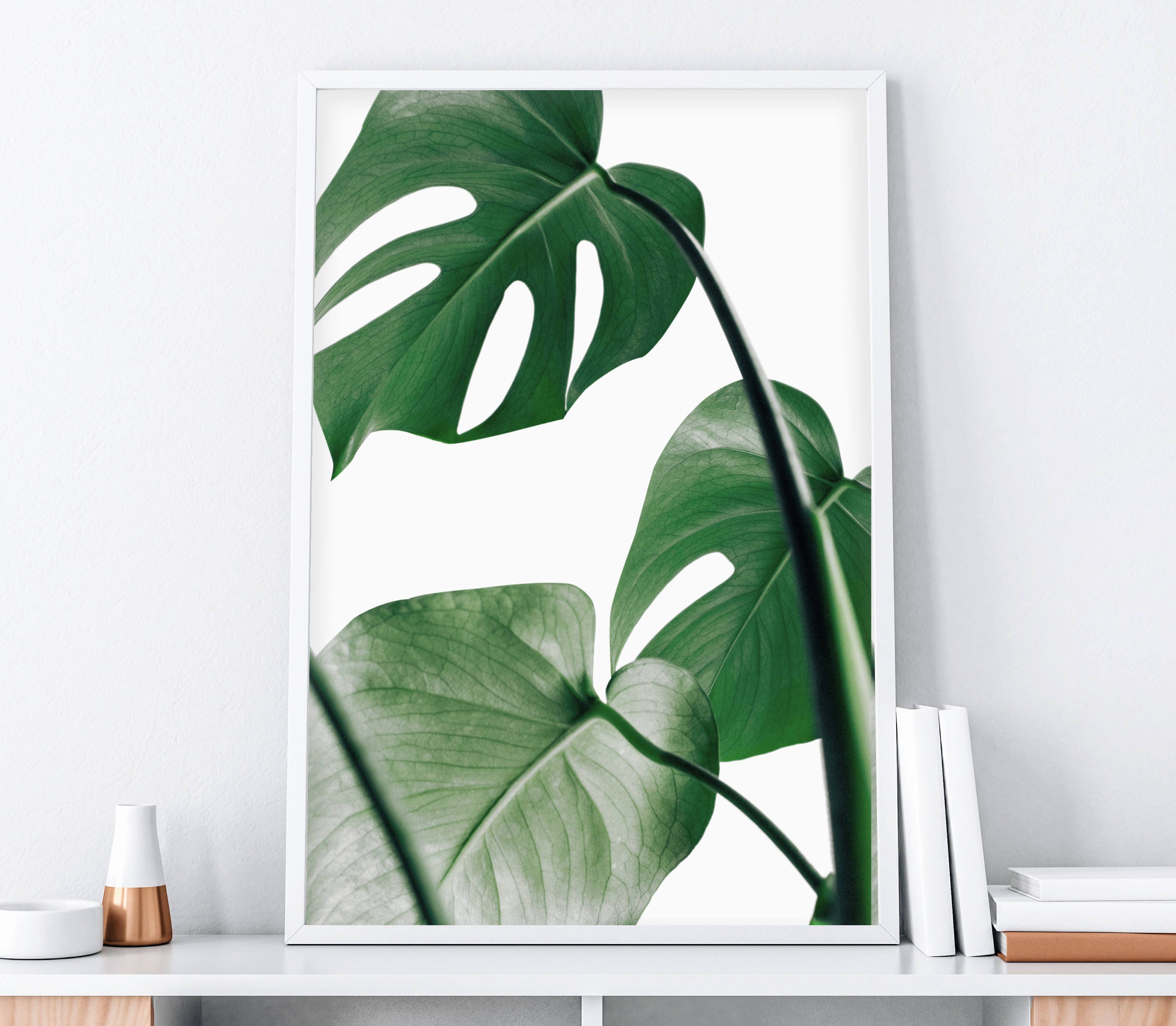 Tropical Leaf Print Set of 3 Prints Palm Leaf Print Monstera - Etsy
