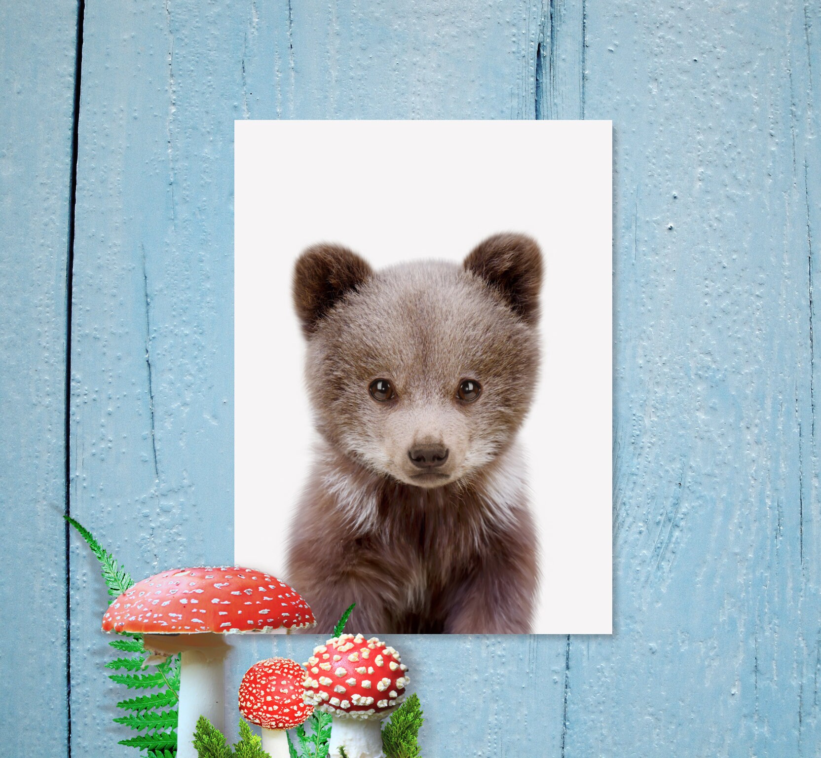 Bear Print Nursery Art Woodland Animals Printable Art Baby | Etsy