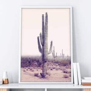 Southwestern Decor Cactus Print, Printable Wall Art Set of 3, Desert ...