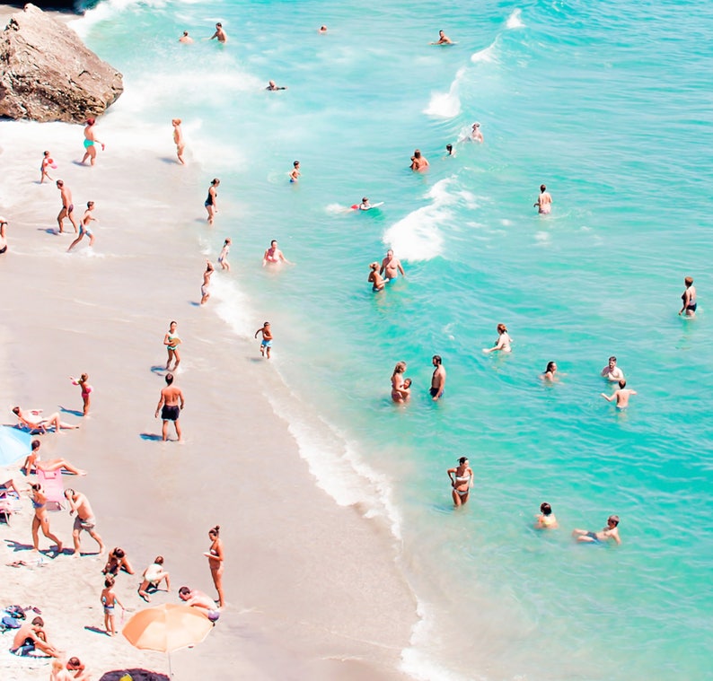 Beach Print Aerial Beach View Beach Decor Coastal Print | Etsy
