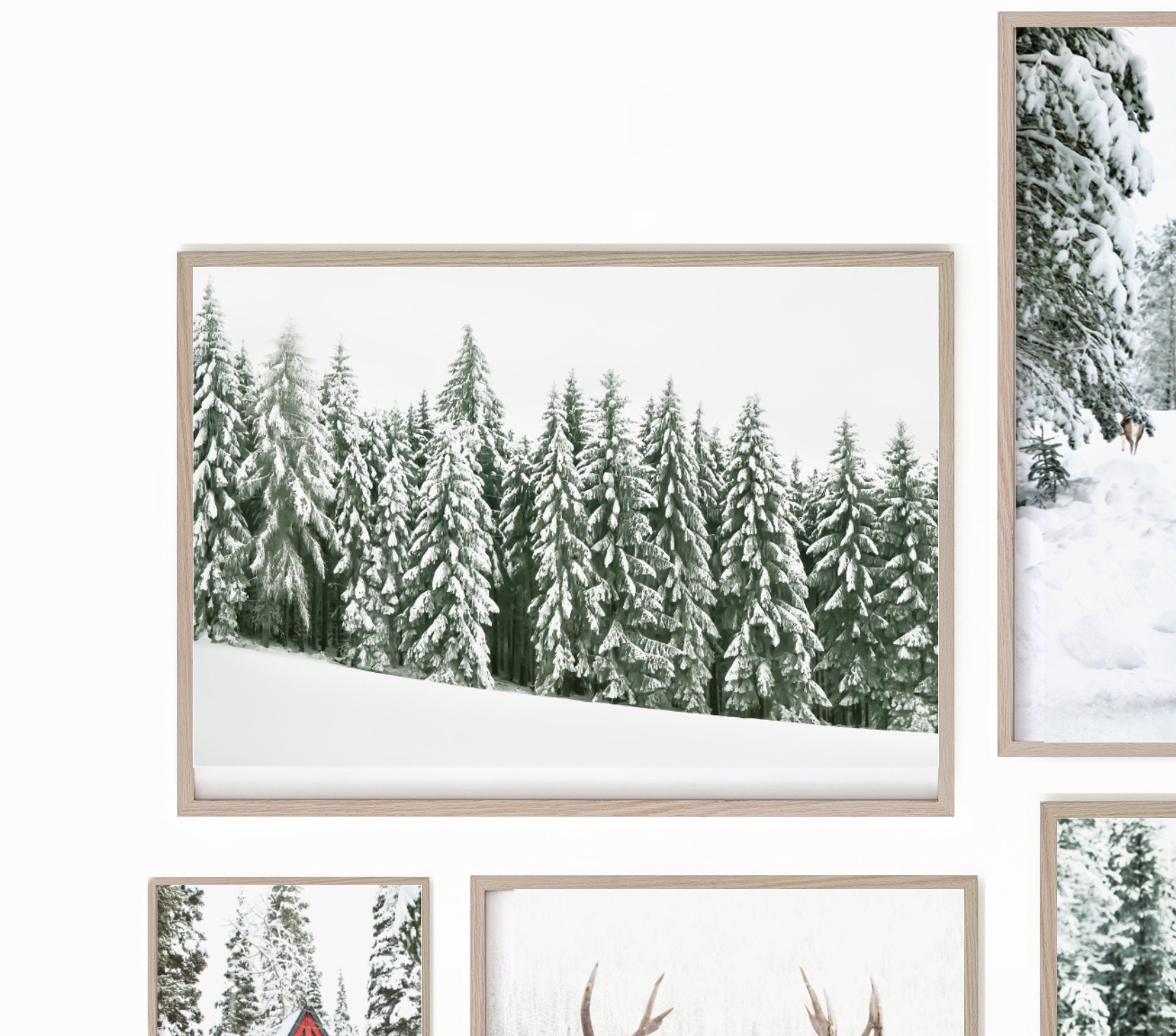 Winter Wonderland Printable Winter Print Set of 6 Christmas - Etsy UK
