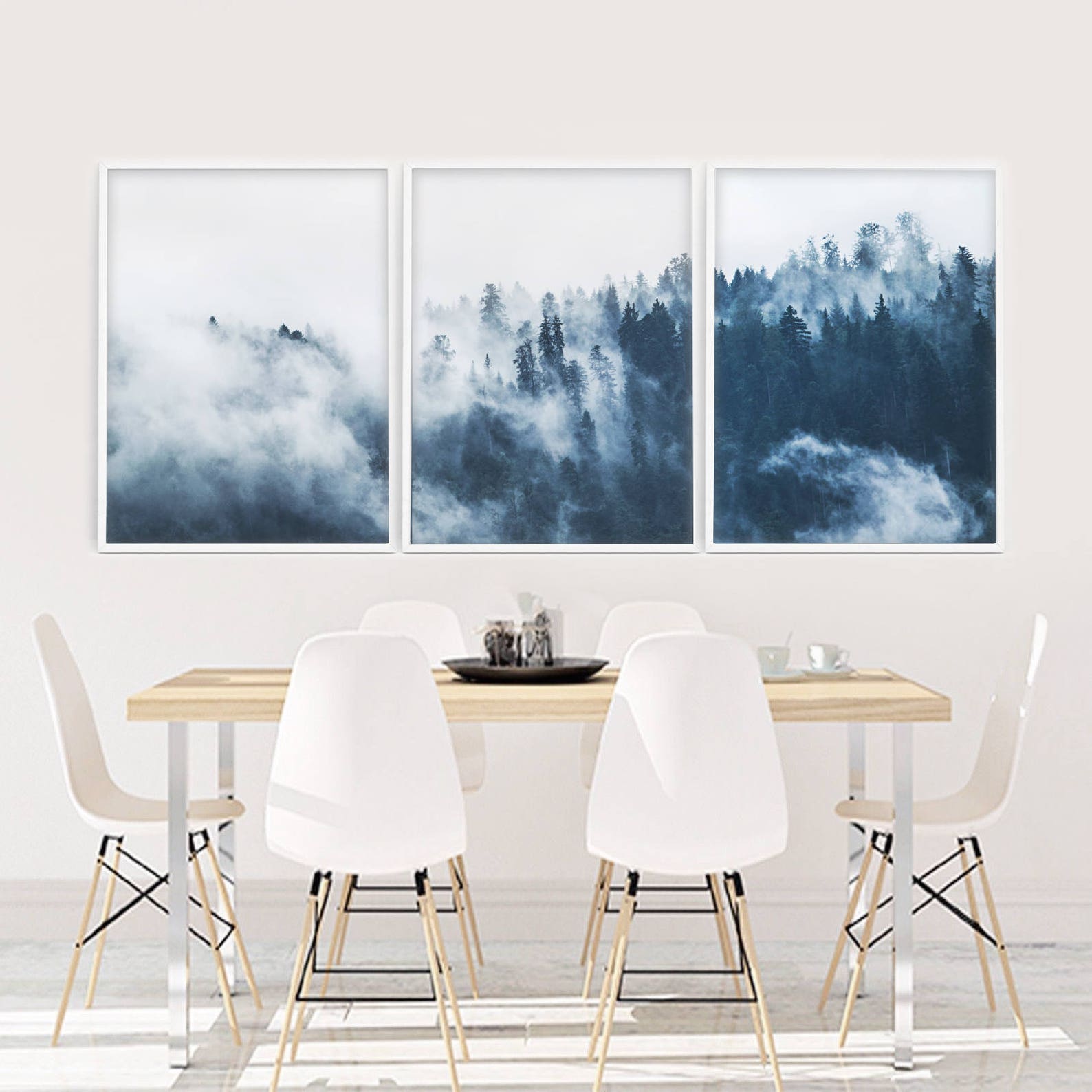 Forest Print Set of 3 Forest Print Art Large Wall Art - Etsy UK