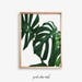 Tropical Print Set of 2 Monstera Leaf Poster Tropical Leaf - Etsy