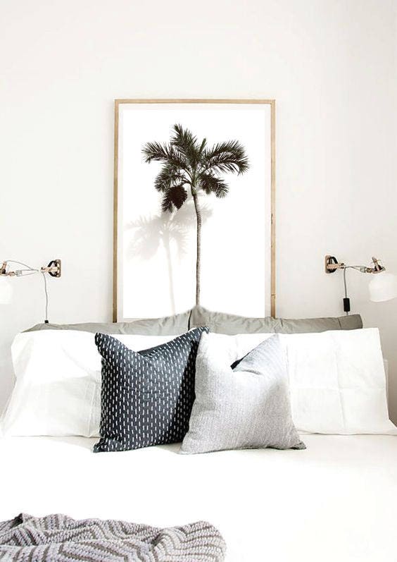 Palm Tree Art Palm Print Tropical Printable Palm Tree | Etsy