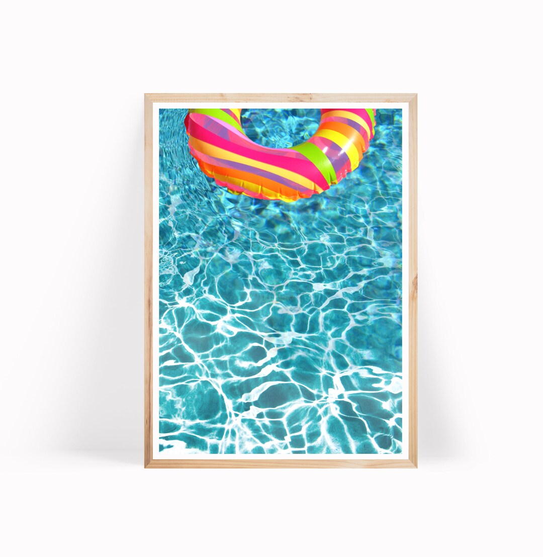 Pool Water Print, Pool Water Photo, Summer Decor Digital Print, Water ...