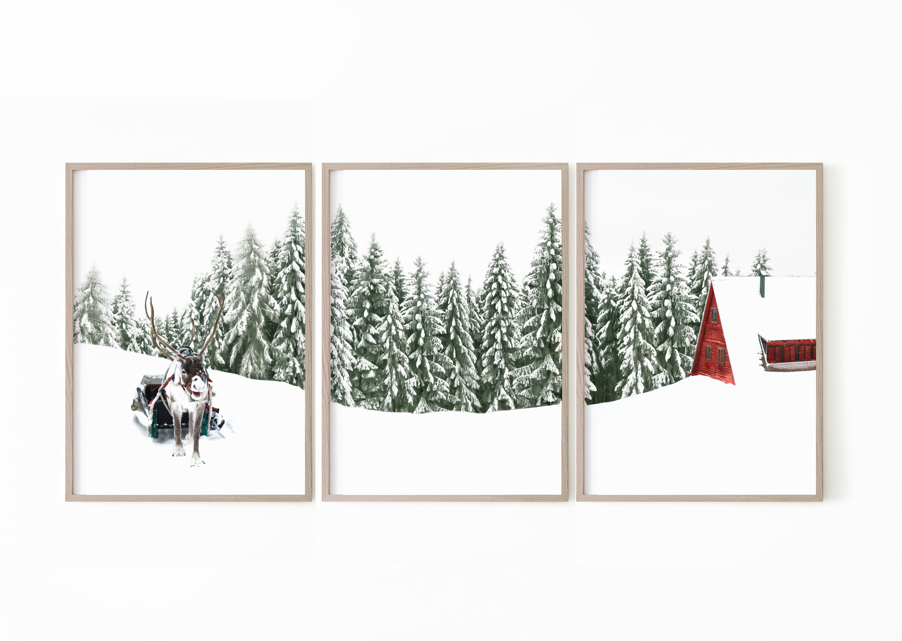 Winter Wonderland Prints Christmas Wall Art Printable - Etsy
