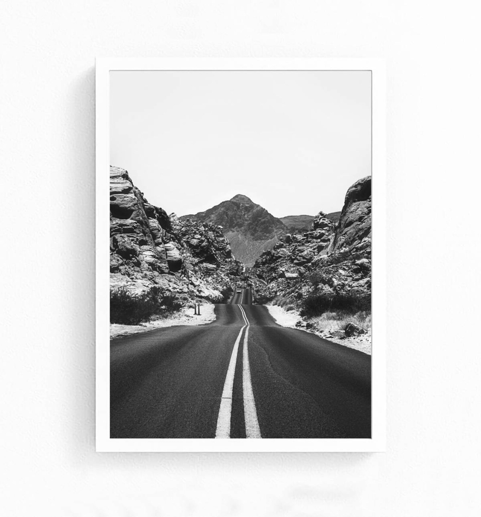 Open Road Print Mountain Photo Scandinavian Print Digital - Etsy