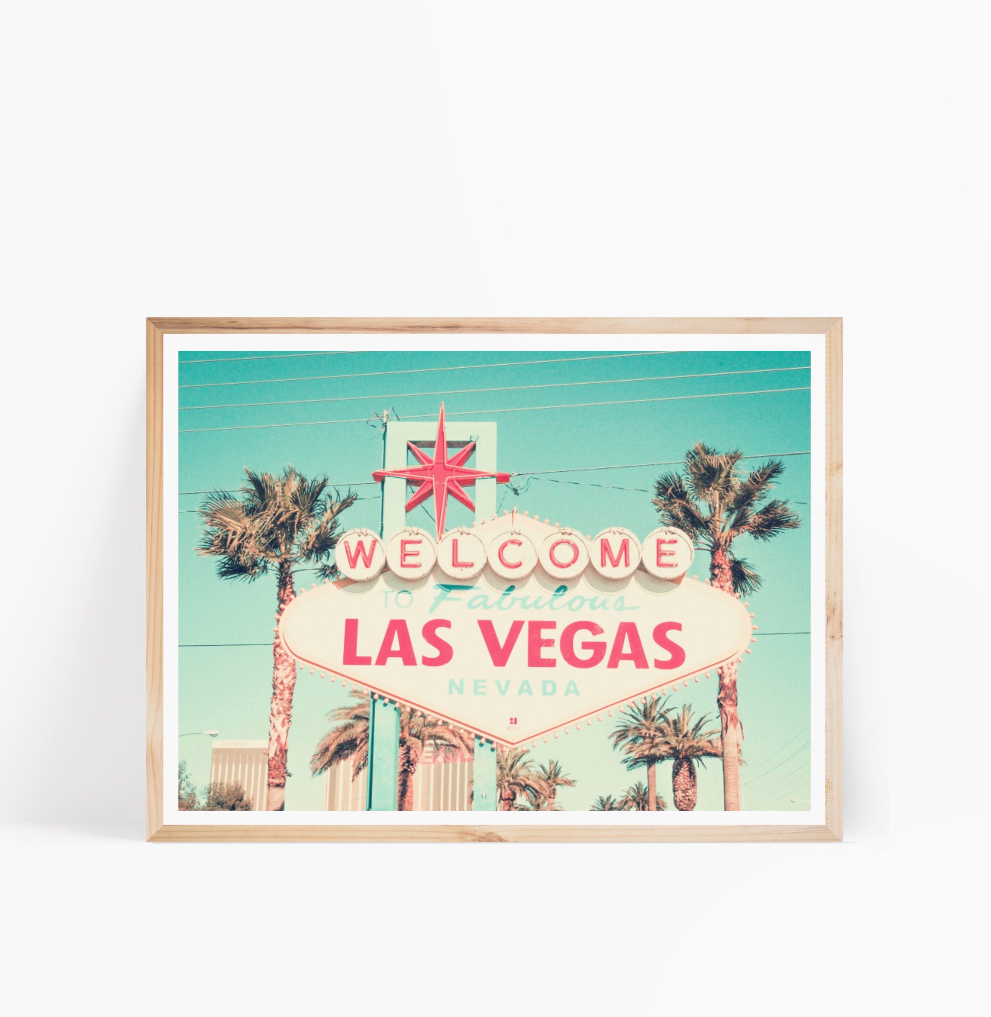 Las Vegas Sign Print Welcome to Las Vegas Retro Sign | Etsy
