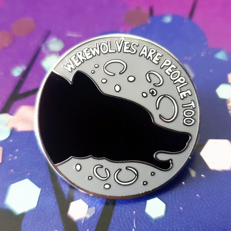 Werewolf Pin - Etsy