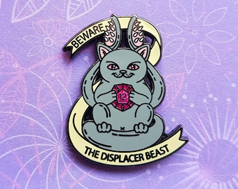 Dungeons and Dragons Inspired Enamel Pin Kitty of Doom | Etsy