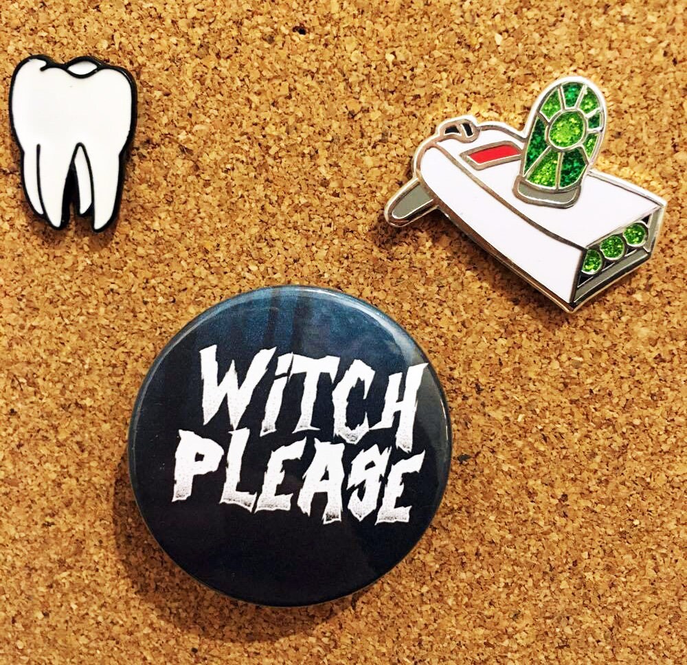 Witch Please Badge - Etsy