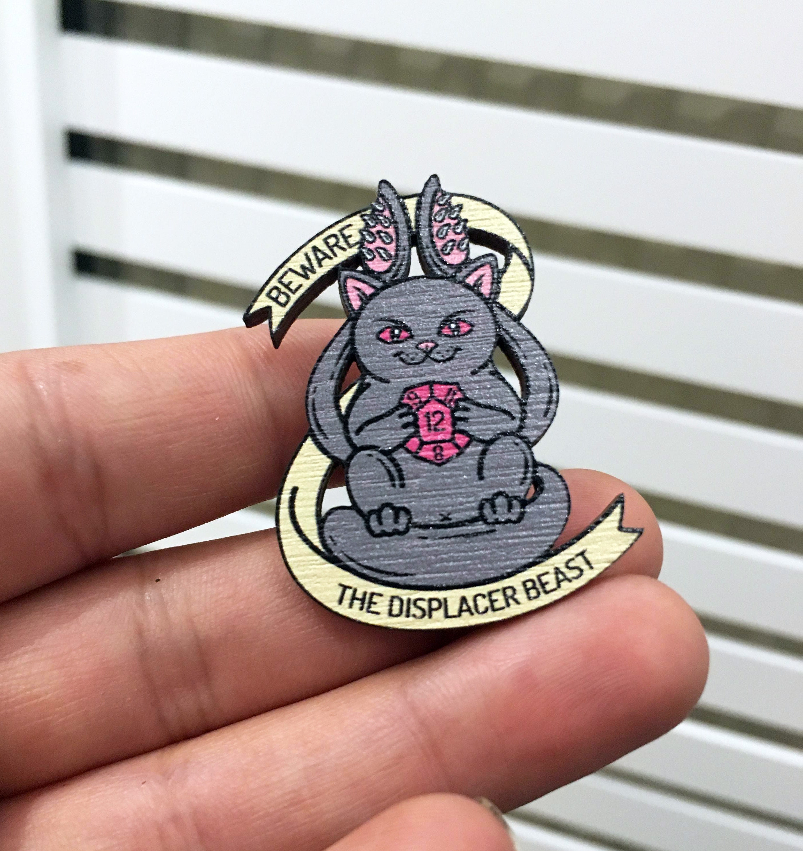 Displaced Wooden Pin | Etsy