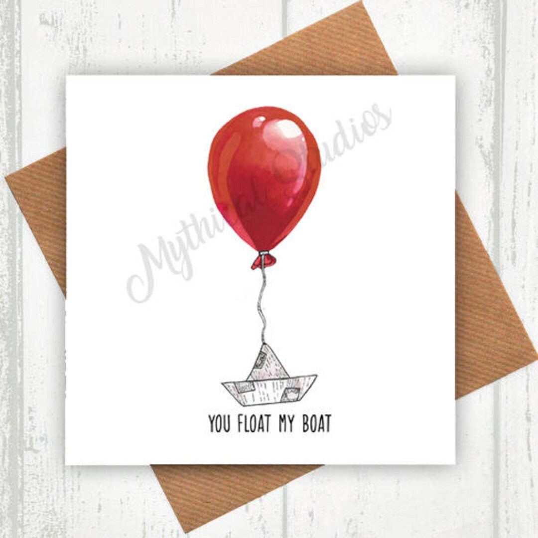 You Float My Boat, IT Inspired Card - Etsy