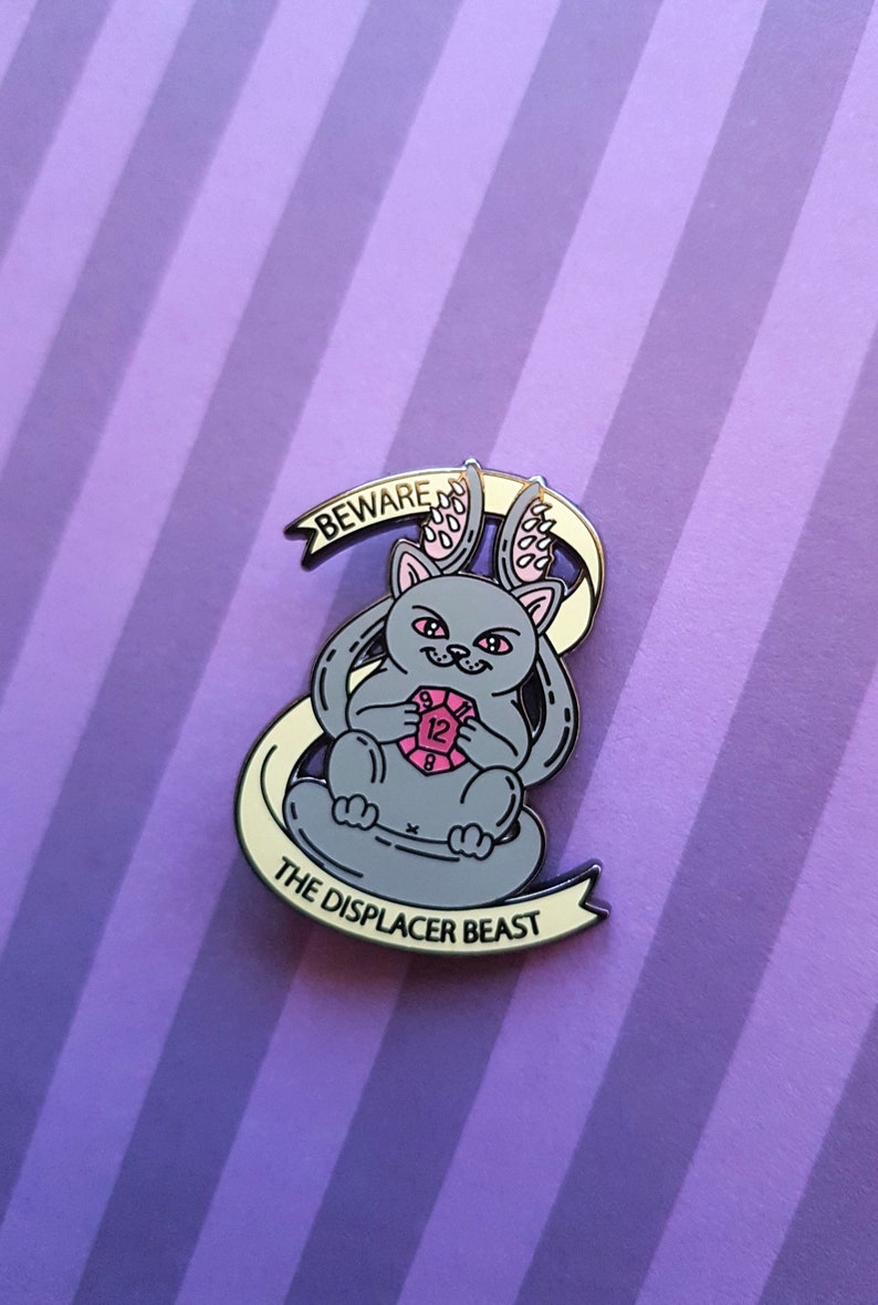 Dungeons and Dragons Inspired Enamel Pin Kitty of Doom | Etsy