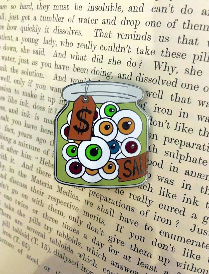 Eyeballs in A Jar Enamel Pin - Etsy