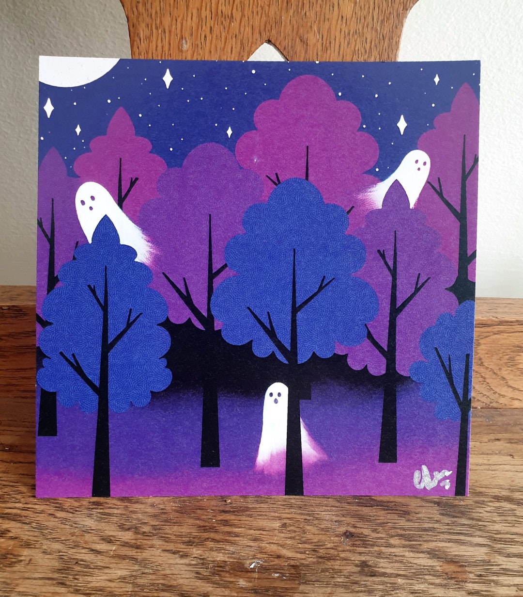 The "ghost Forrest" Art Print - Etsy