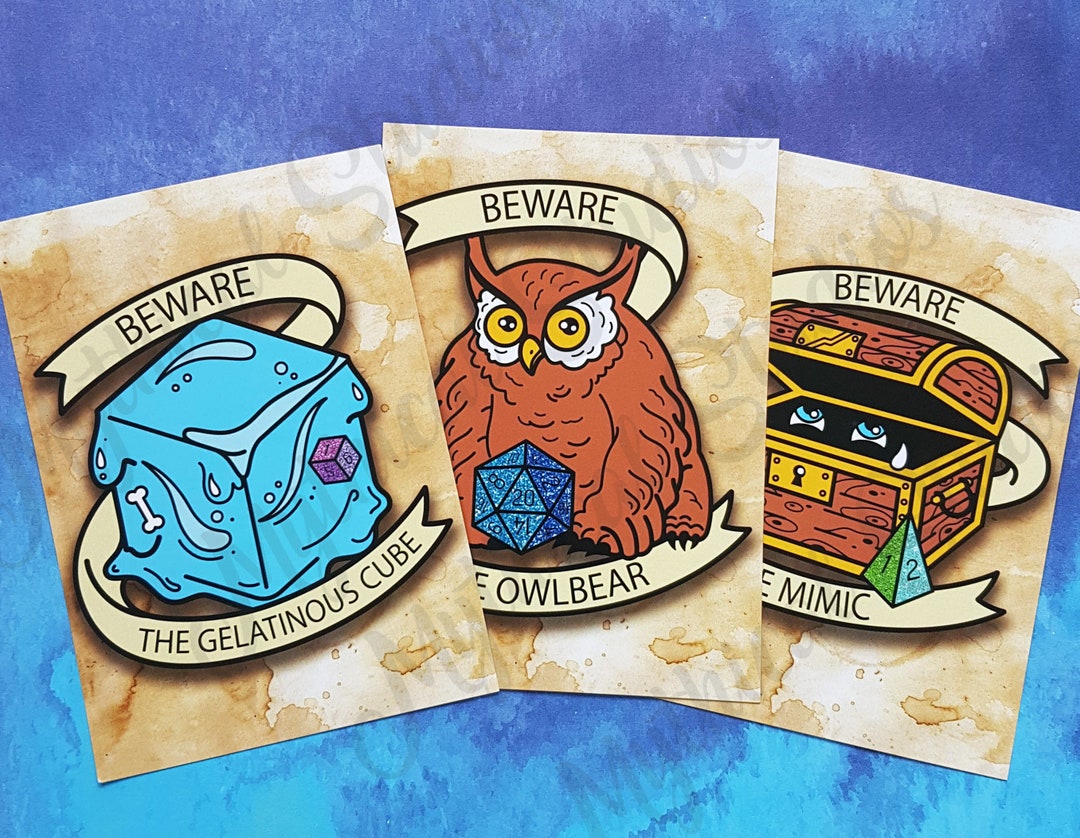 Creatures of the Dungeon Prints! - Etsy