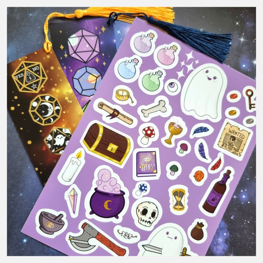 Ultimate Dungeon Adventure Sticker Sheet! A5 Vinyl Sticker Sheet ...