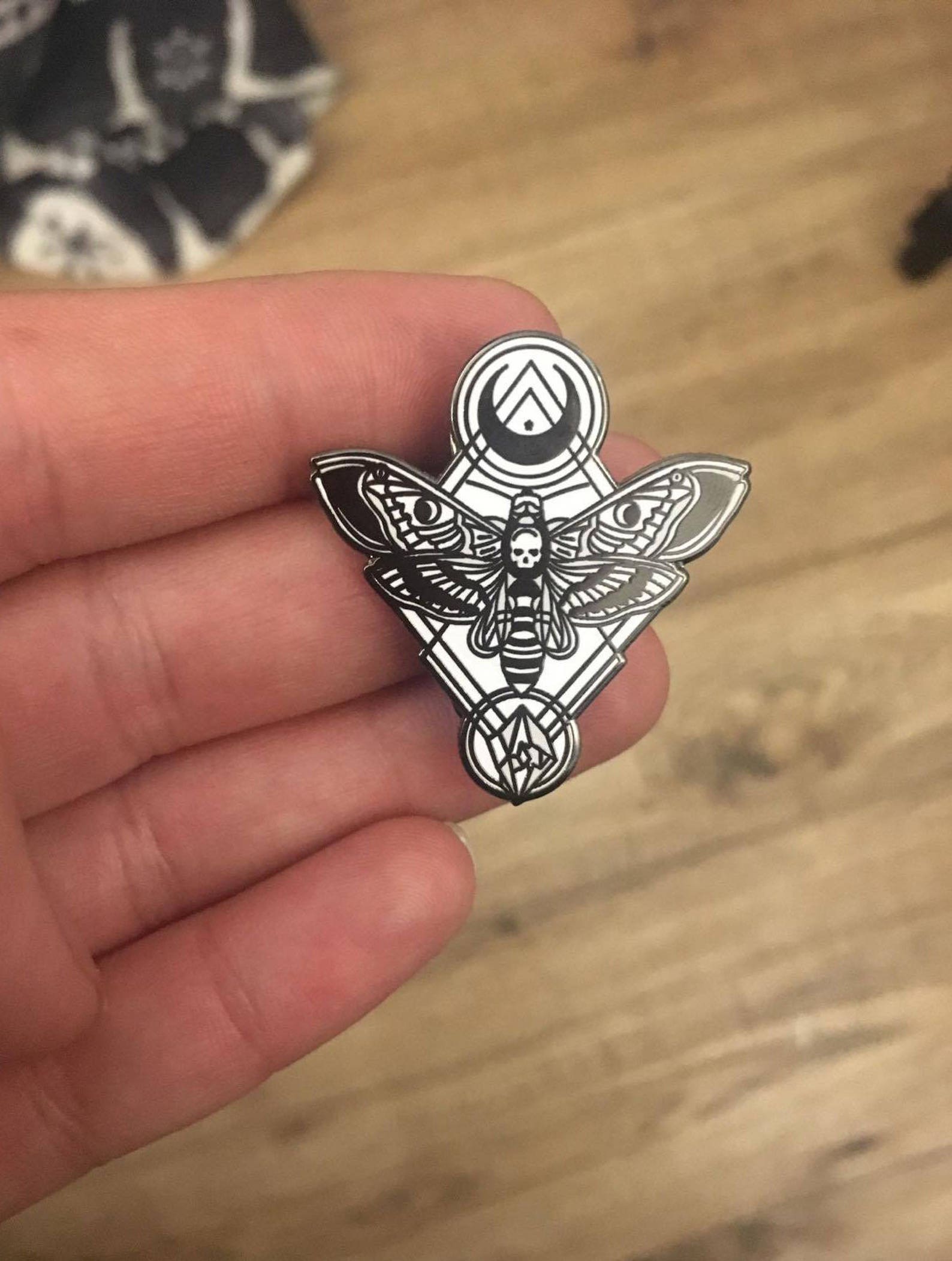Death's-head Hawkmoth Enamel Pin | Etsy