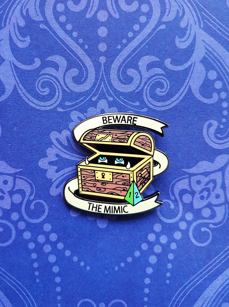 Mimic Enamel Pin Dungeons and Dragons Inspired - Etsy