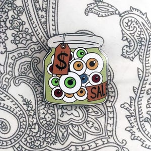 Eyeballs in A Jar Enamel Pin - Etsy