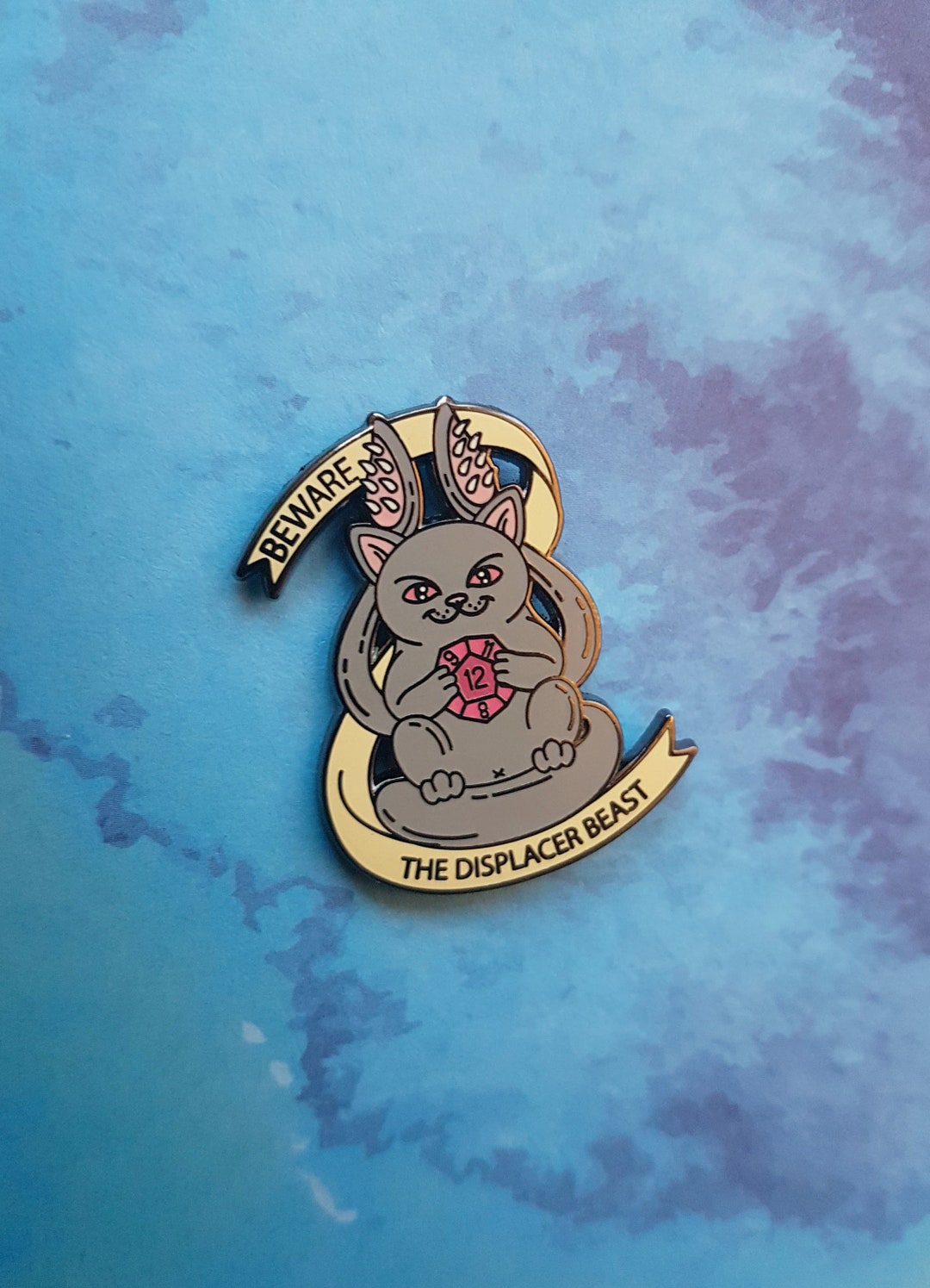 Dungeons and Dragons Inspired Enamel Pin! Kitty of Doom! - Etsy