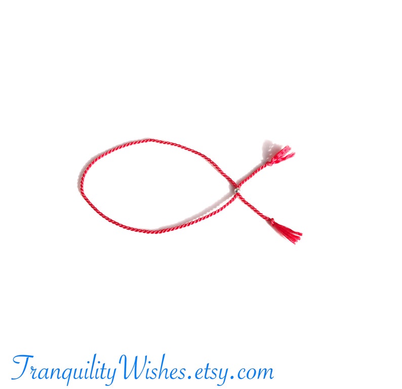 Red Thread Bracelet. Sterling Silver. Pure Silk. Red String. - Etsy