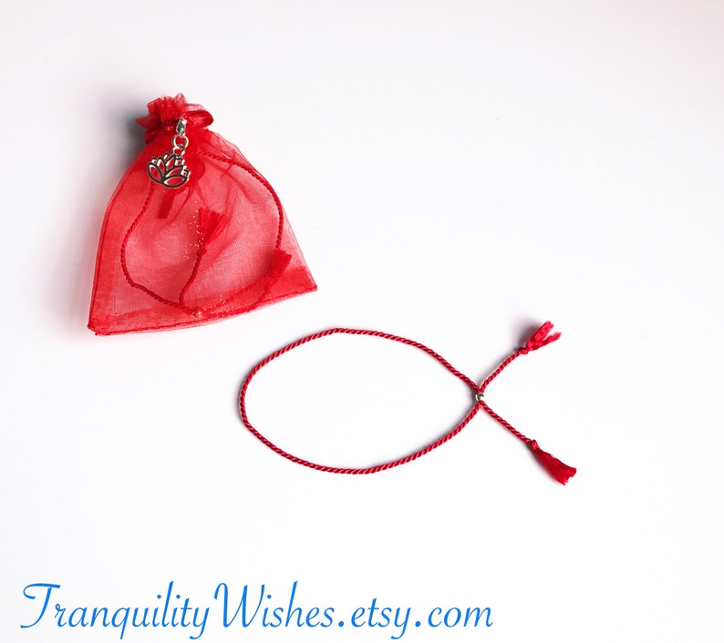 Red Thread Bracelet. Sterling Silver. Pure Silk. Red String. Protection ...