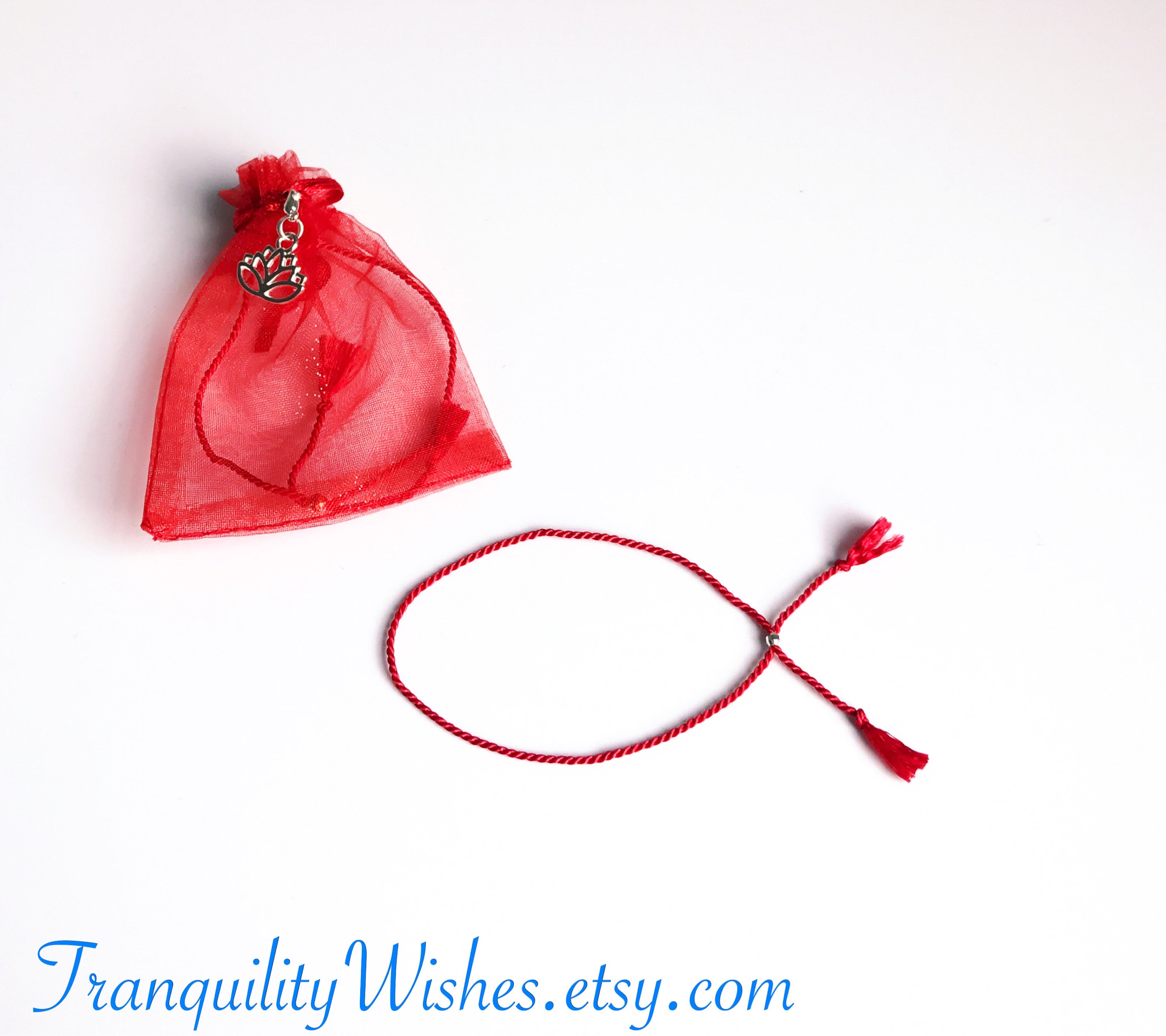 Red Thread Bracelet. Sterling Silver. Pure Silk. Red String. - Etsy