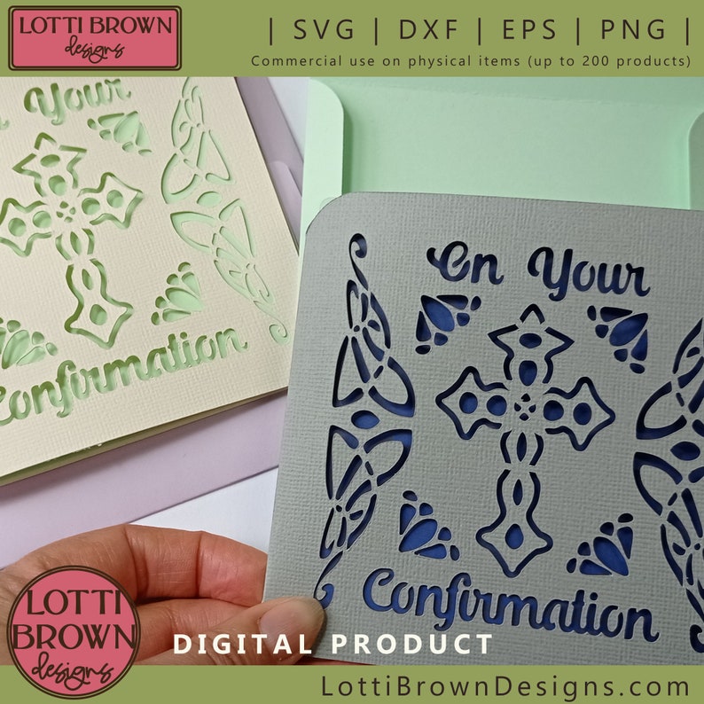 Confirmation Card SVG Confirmation Card Downloadable - Etsy