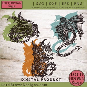 Dragons SVG Bundle Dragons Cut File Bundle Dragons PNG - Etsy