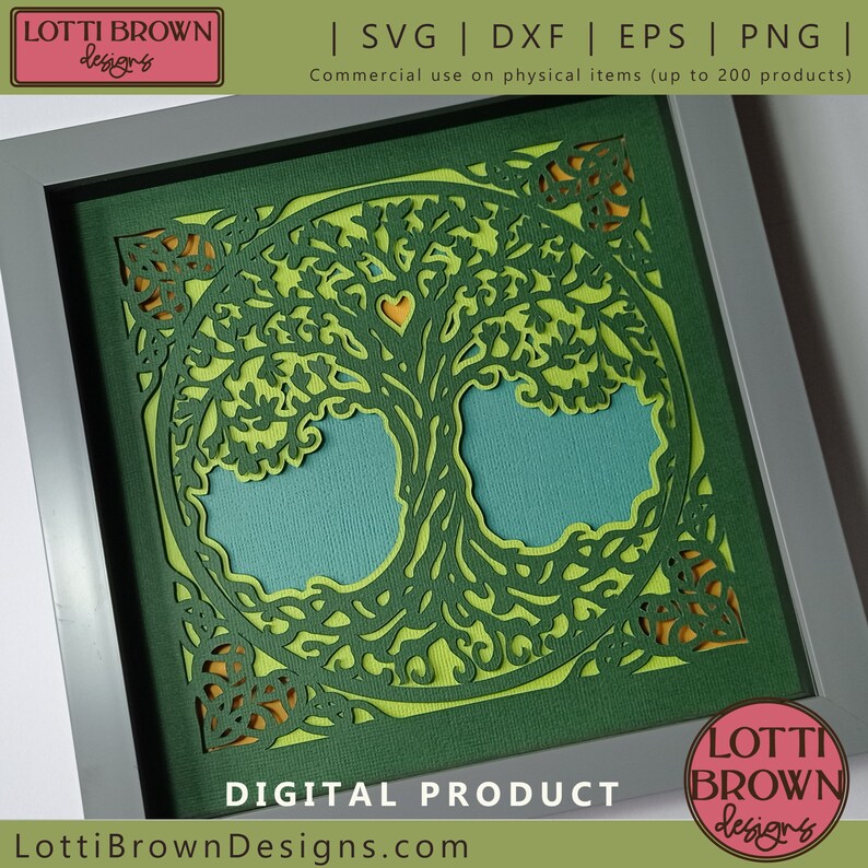 Layered Tree of Life SVG Celtic Tree of Life Shadow Box SVG - Etsy