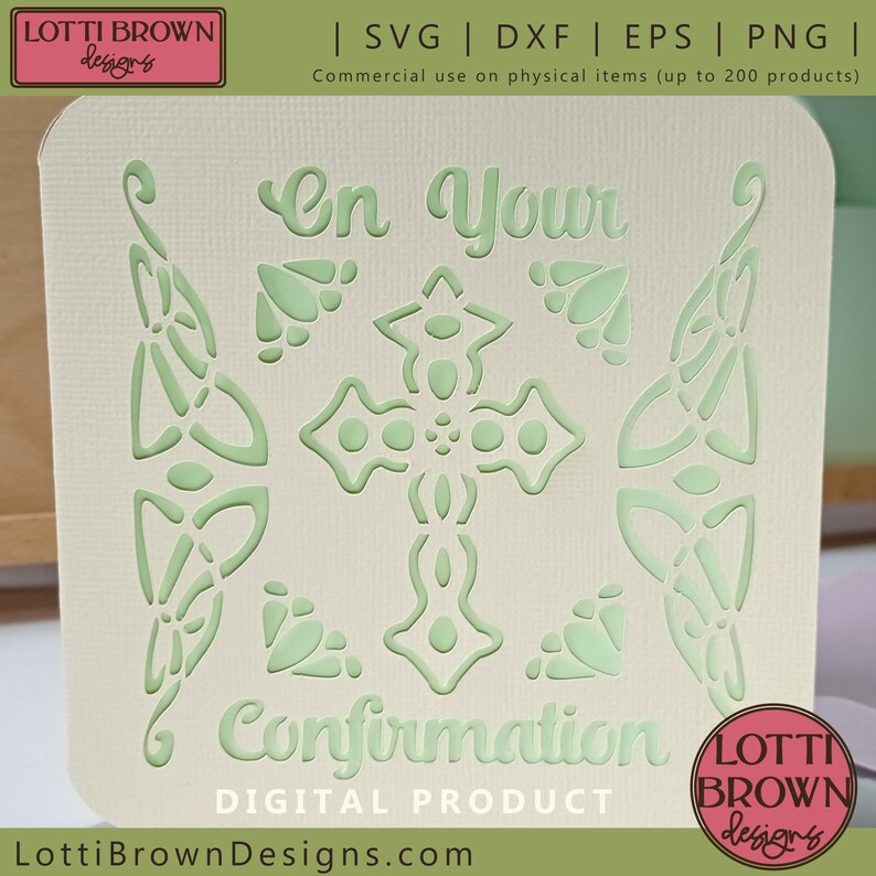 Confirmation Card SVG Confirmation Card Downloadable - Etsy