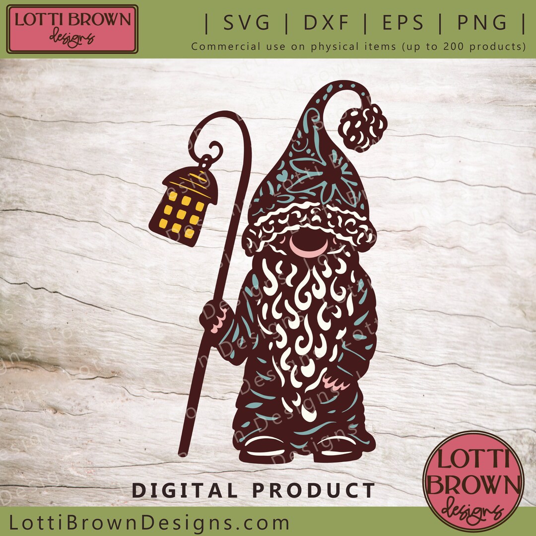 Gnome SVG Cut File Gnome Clipart Gnome PNG Dxf Eps Svgs - Etsy
