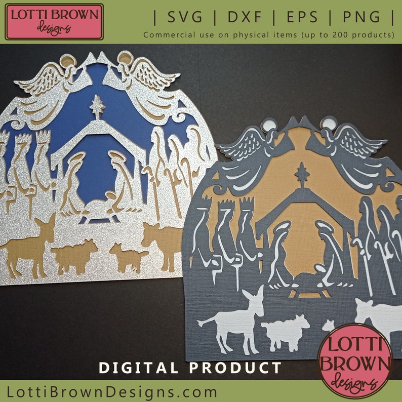 Simple Nativity SVG Nativity Scene SVG Christmas Nativity - Etsy