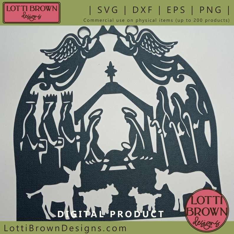 Simple Nativity SVG Nativity Scene SVG Christmas Nativity - Etsy