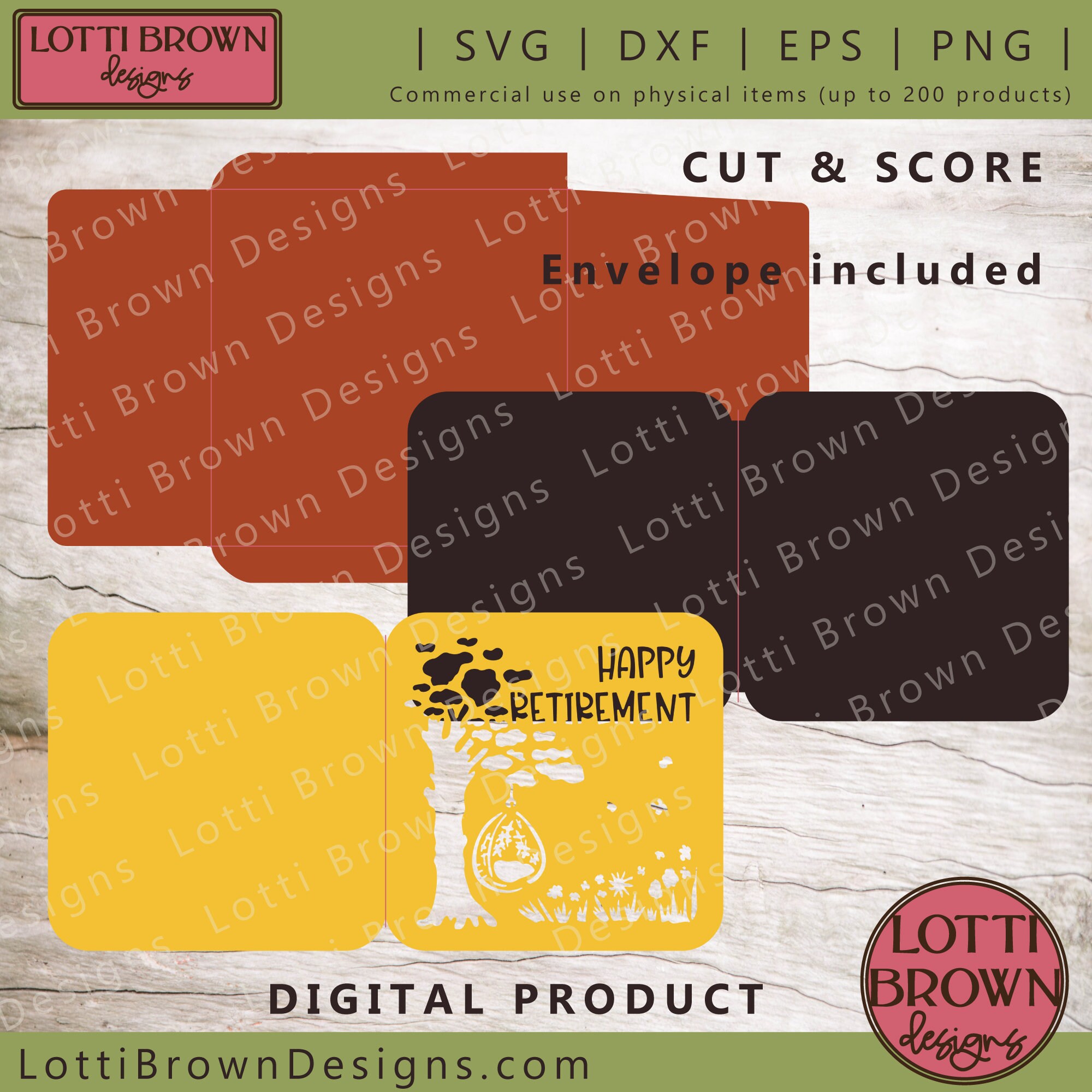 Retirement Card SVG Retirement Card Template for Cutting - Etsy UK