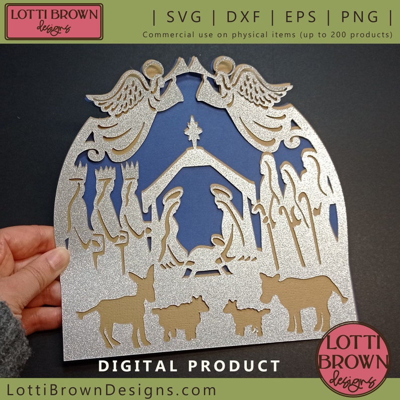 Simple Nativity SVG Nativity Scene SVG Christmas Nativity - Etsy