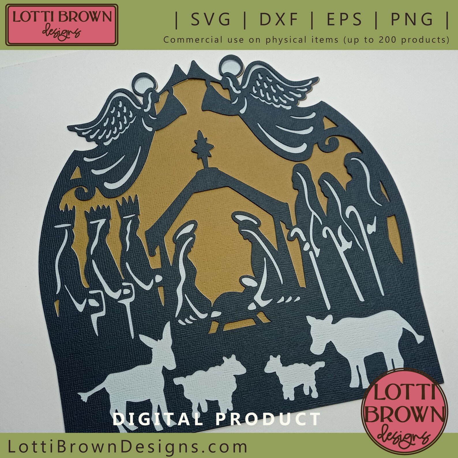 Simple Nativity SVG Nativity Scene SVG Christmas Nativity - Etsy