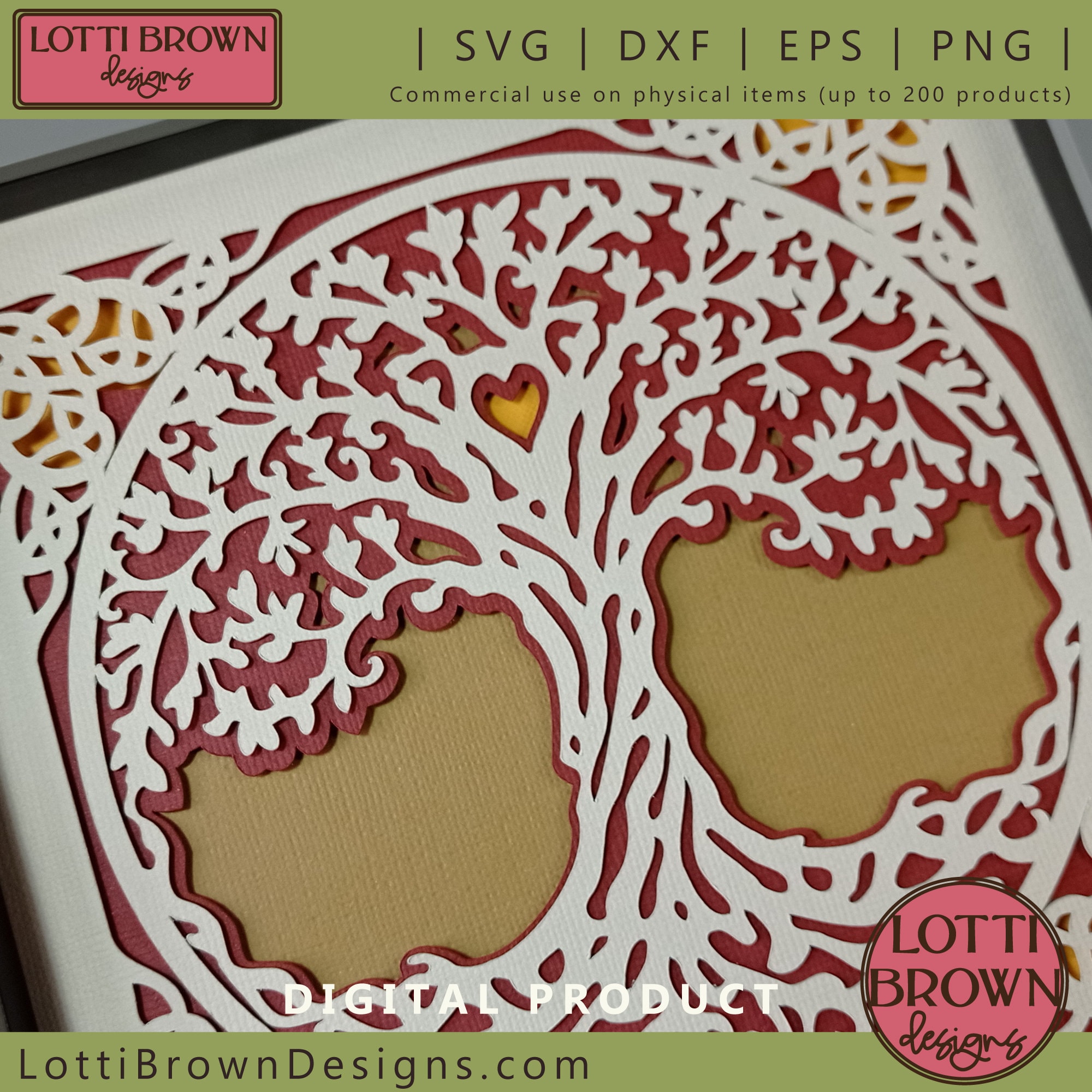 Layered Tree of Life SVG Celtic Tree of Life Shadow Box SVG - Etsy