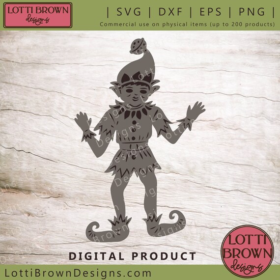Cheeky Elf SVG Cut File Elf PNG Dxf Eps Svg Elf Clipart - Etsy