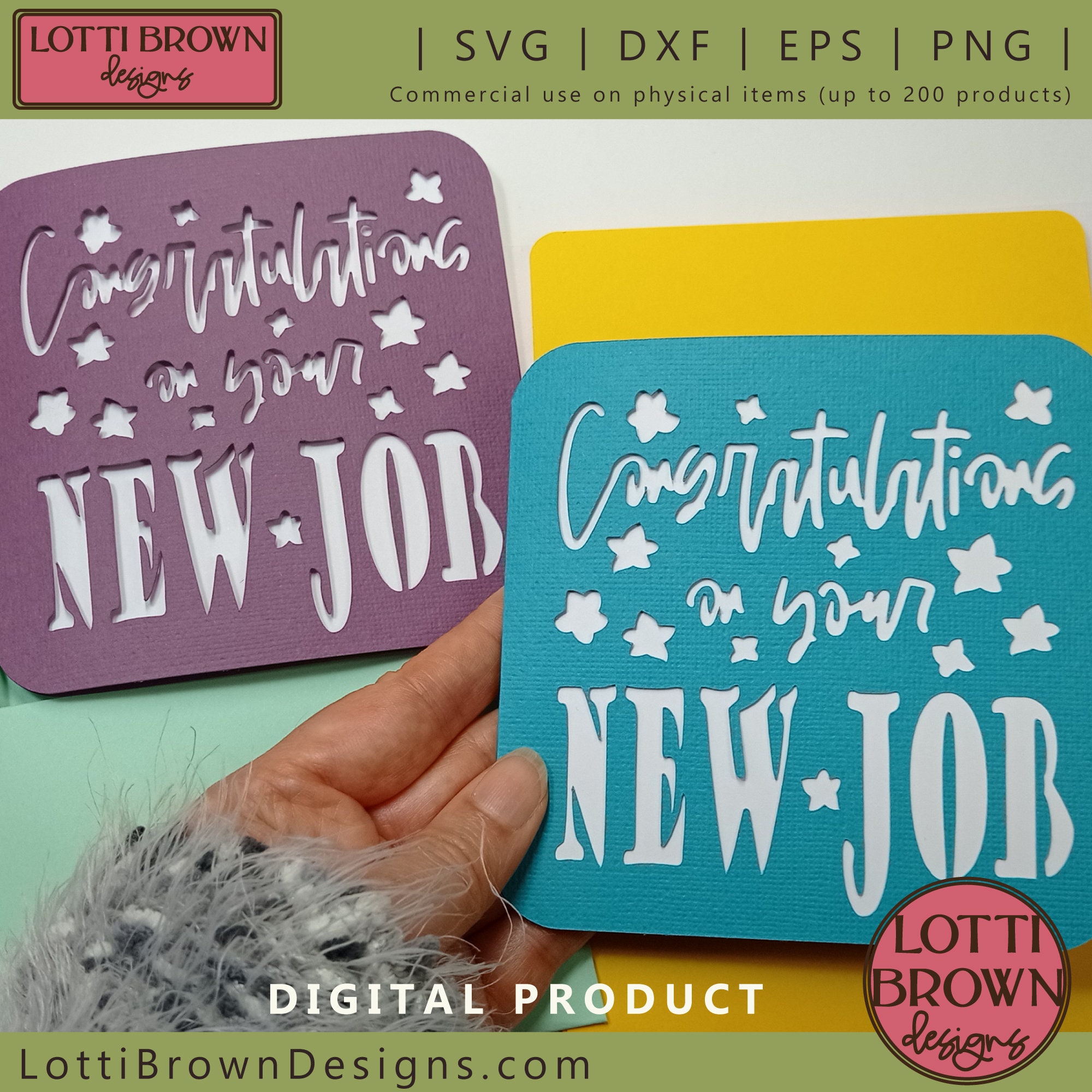 New Job Card Template 'congratulations on Your New - Etsy UK