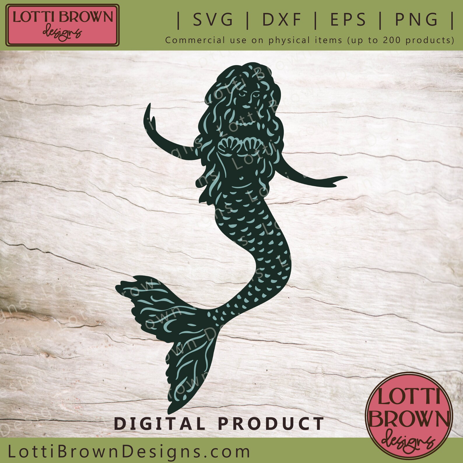 Mermaid SVG Cut File Mermaid PNG DXF Eps Svg Mermaid - Etsy