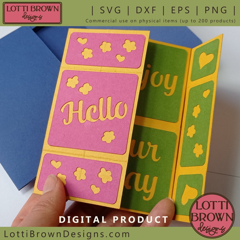 Never Ending Card SVG Template 3D Card SVG Pop up Card SVG - Etsy Australia