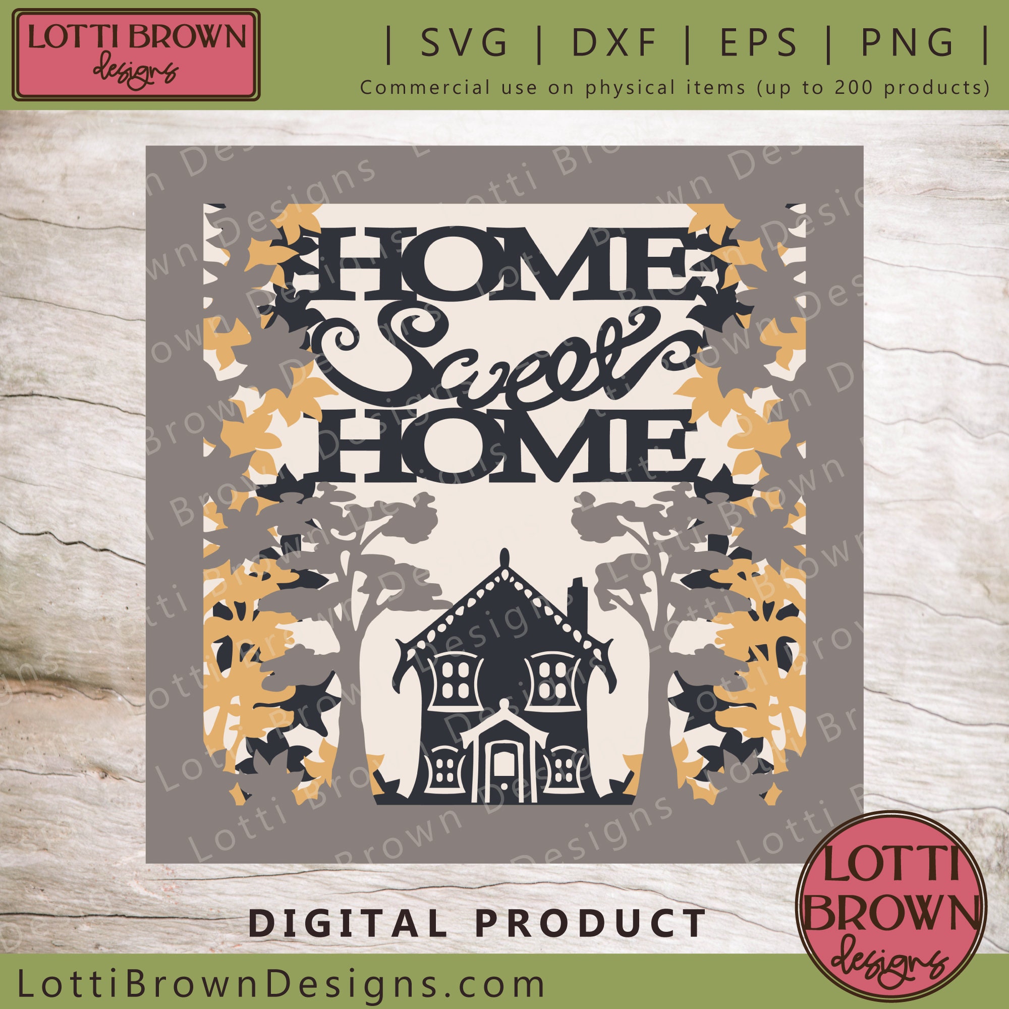 Layered Home Sweet Home SVG Shadow Box SVG 3D SVG File - Etsy